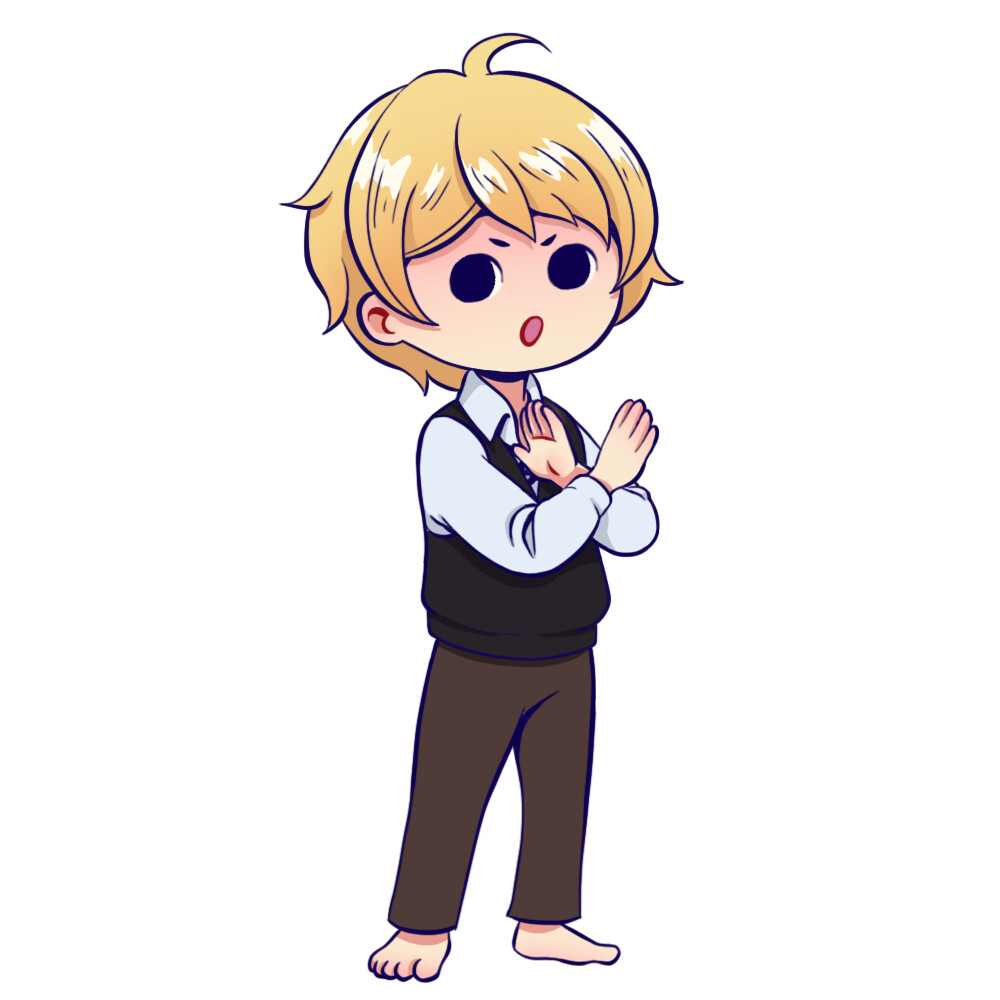 ArtStation - Chibi fullbody - "Nope"