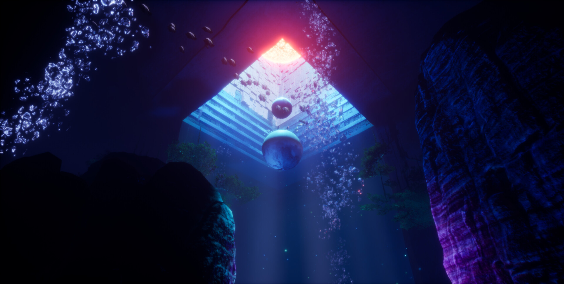 Mathieu Bazile - Underwater Reactor - Lighting Experiment (UE4)