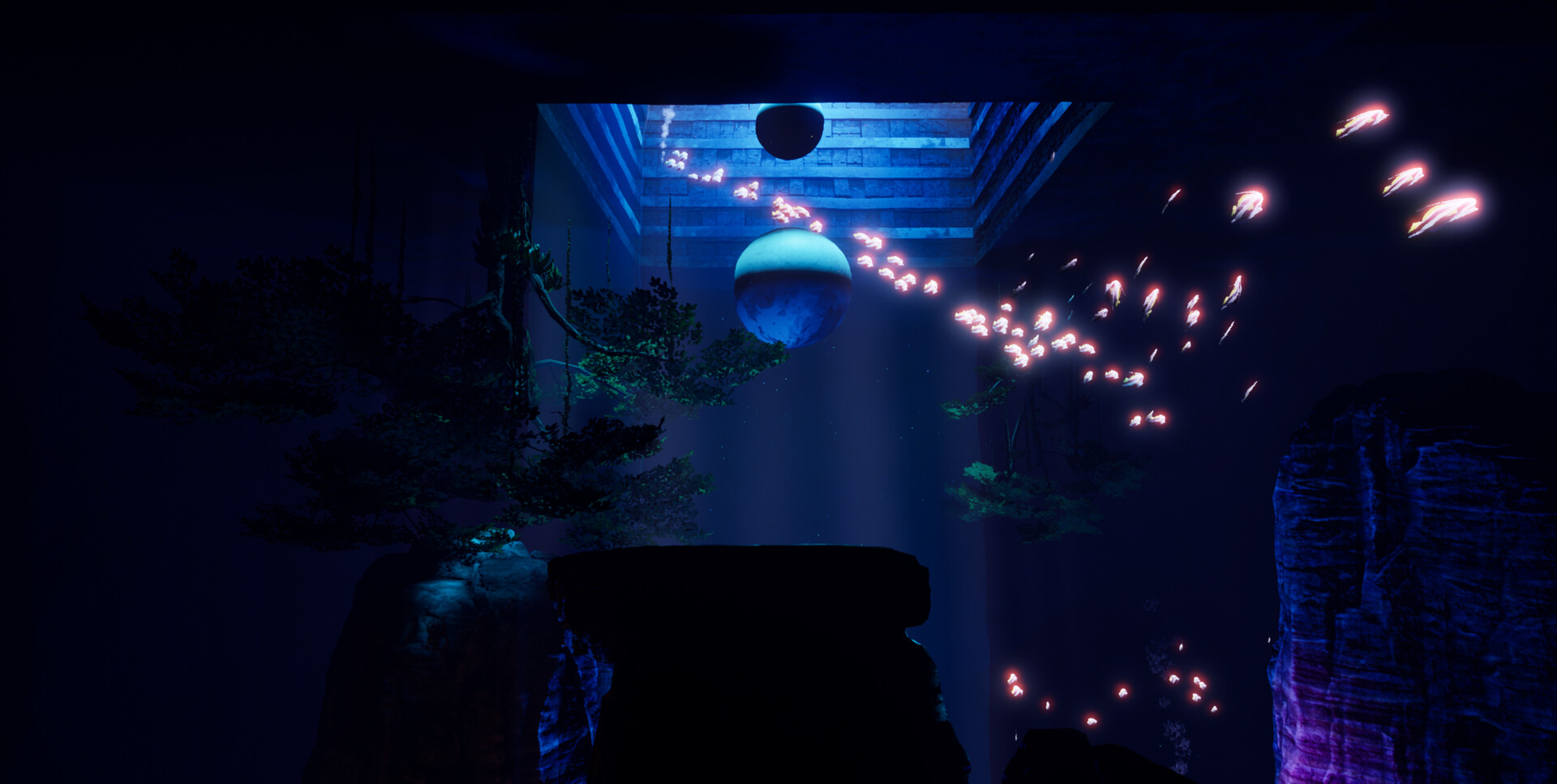 Mathieu Bazile - Underwater Reactor - Lighting Experiment (UE4)