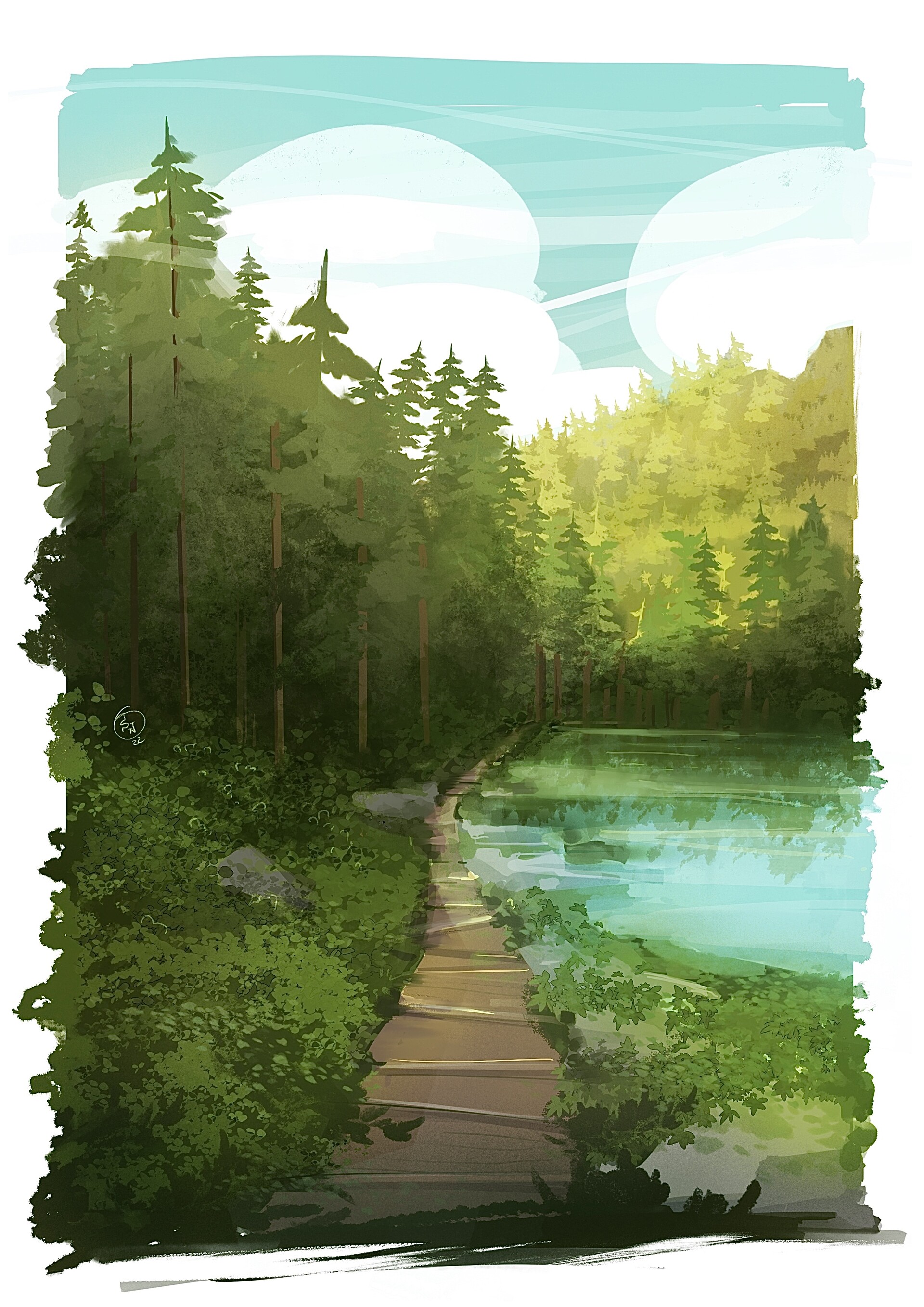 ArtStation - Mountain paths 🏔️