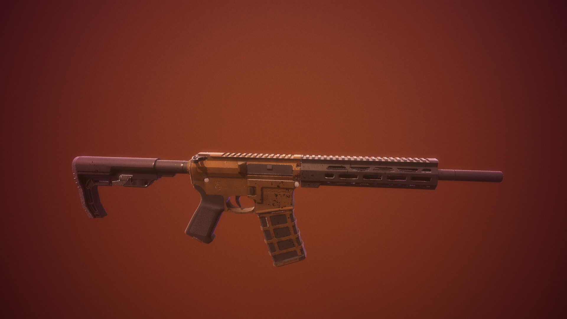 ArtStation - Hard Surface Game weapon (M4)