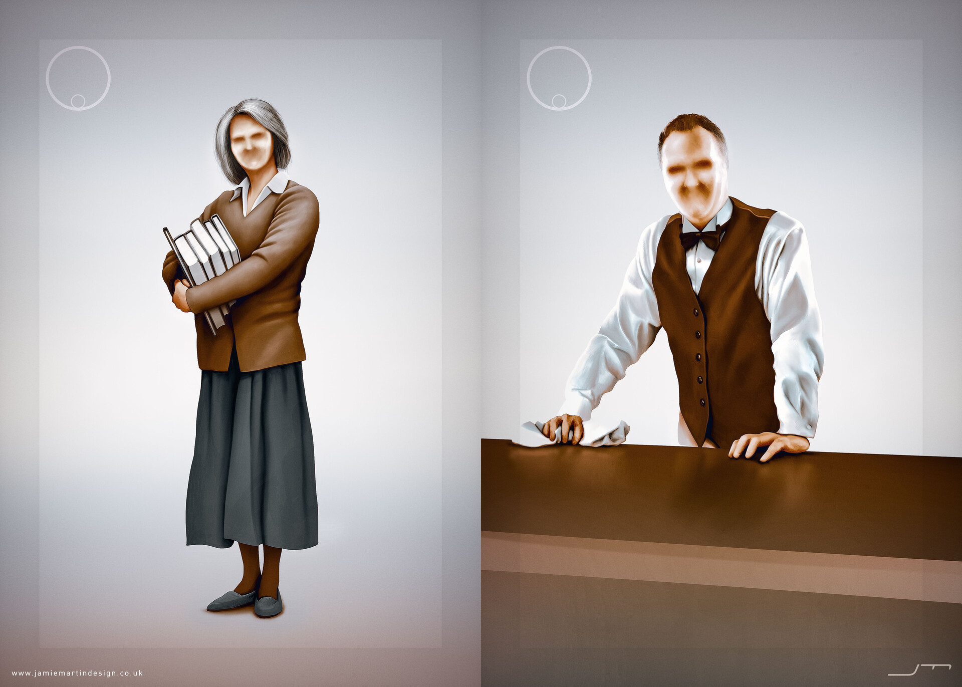 Jamie Martin - 'The Spectrum Retreat': Penrose hotel staff character ...