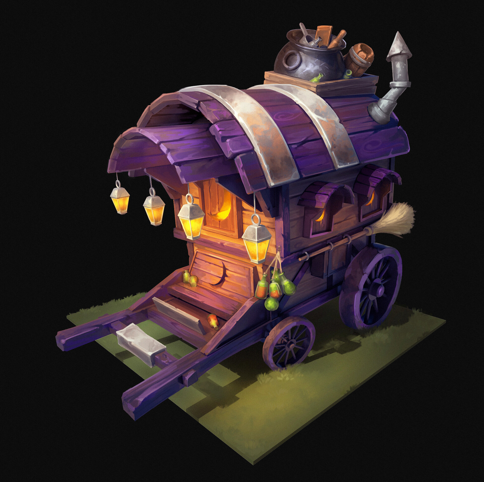 ArtStation - Witch Wagon Concept