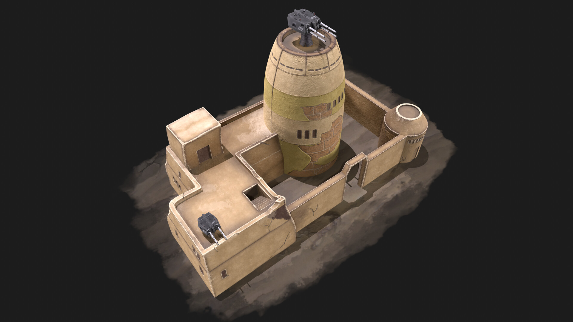 ArtStation - Stylized buildings for a video game