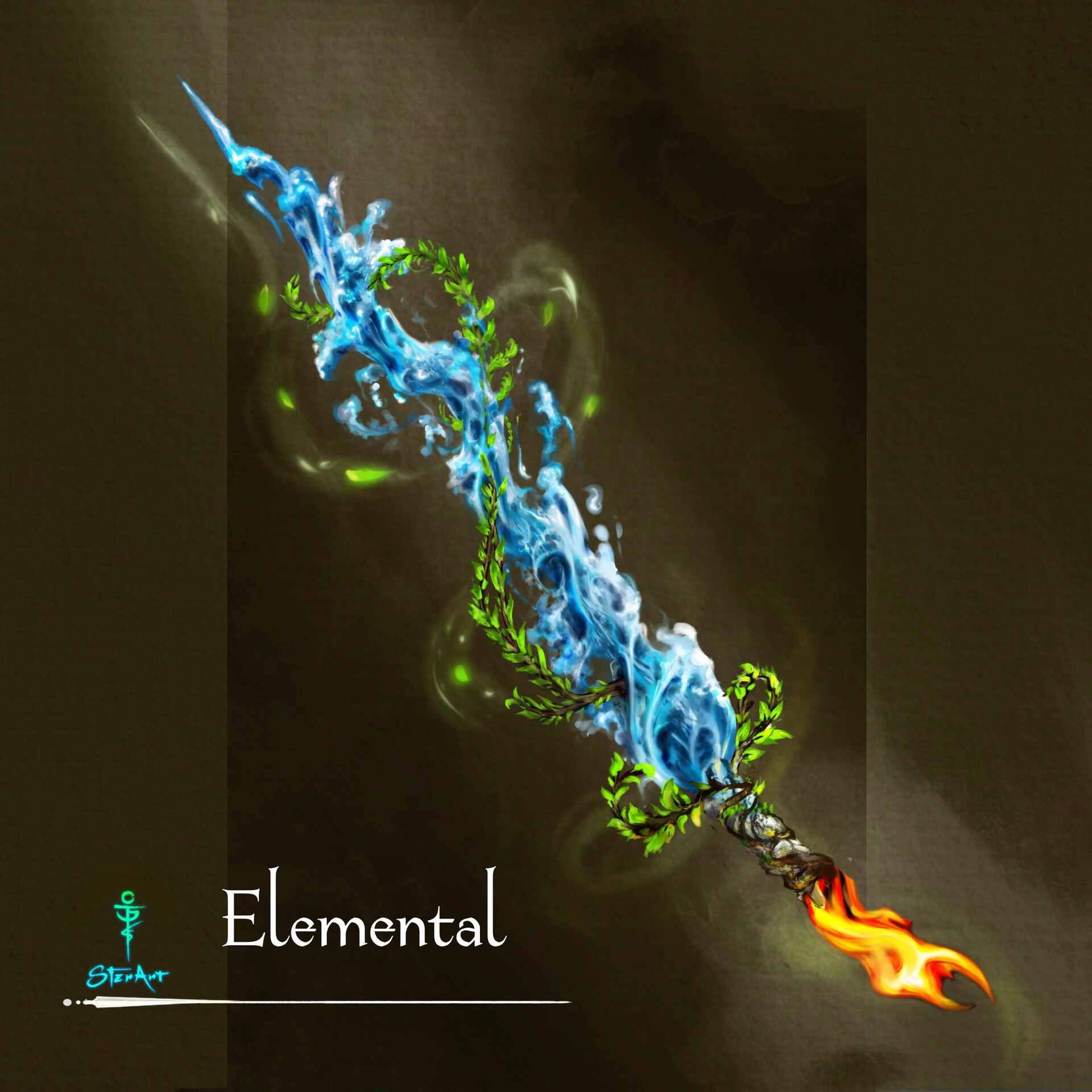 ArtStation - swordtember 2022, day 4, Elemental