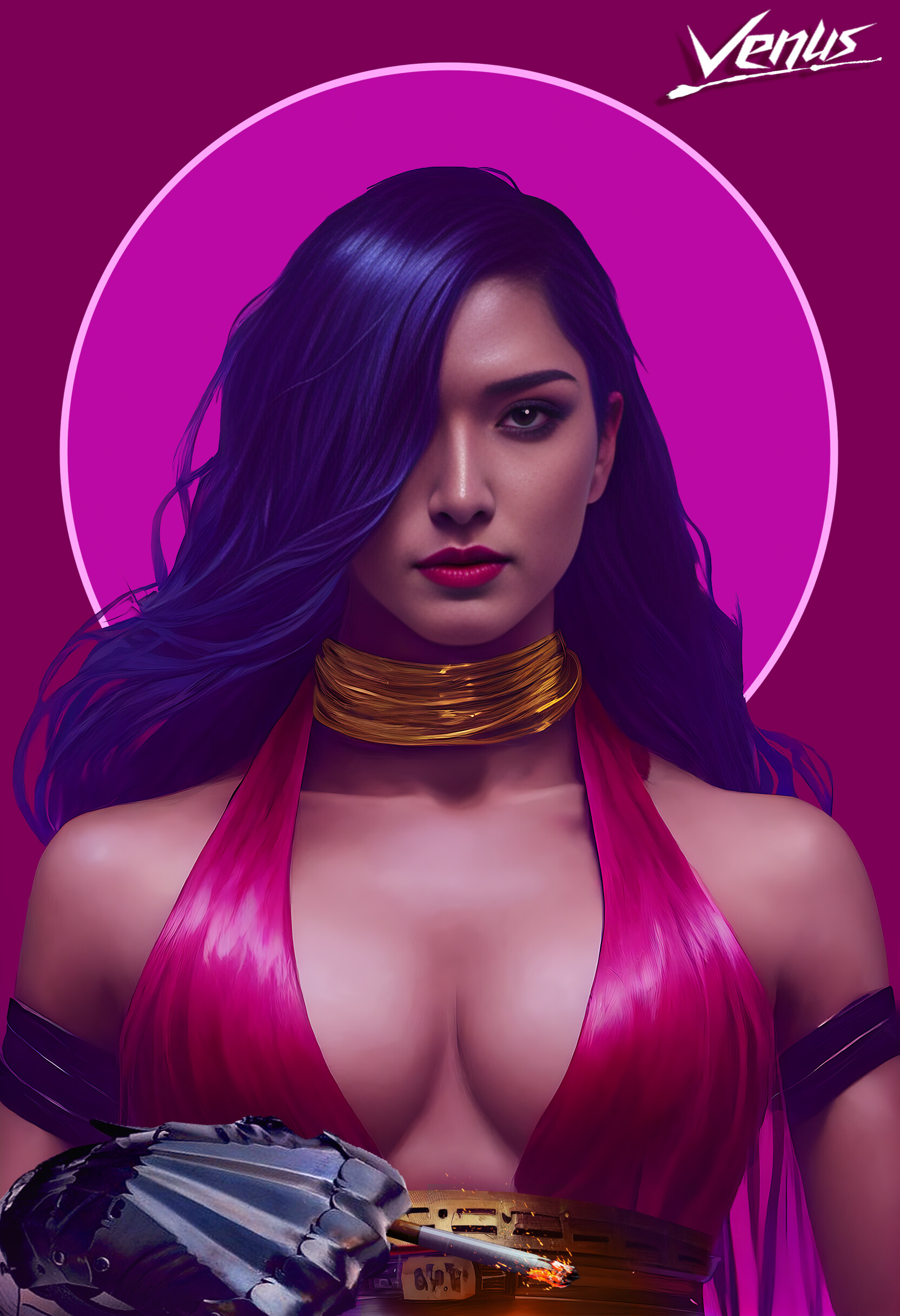 ArtStation - Venus in Pink- [Cyberpunk]