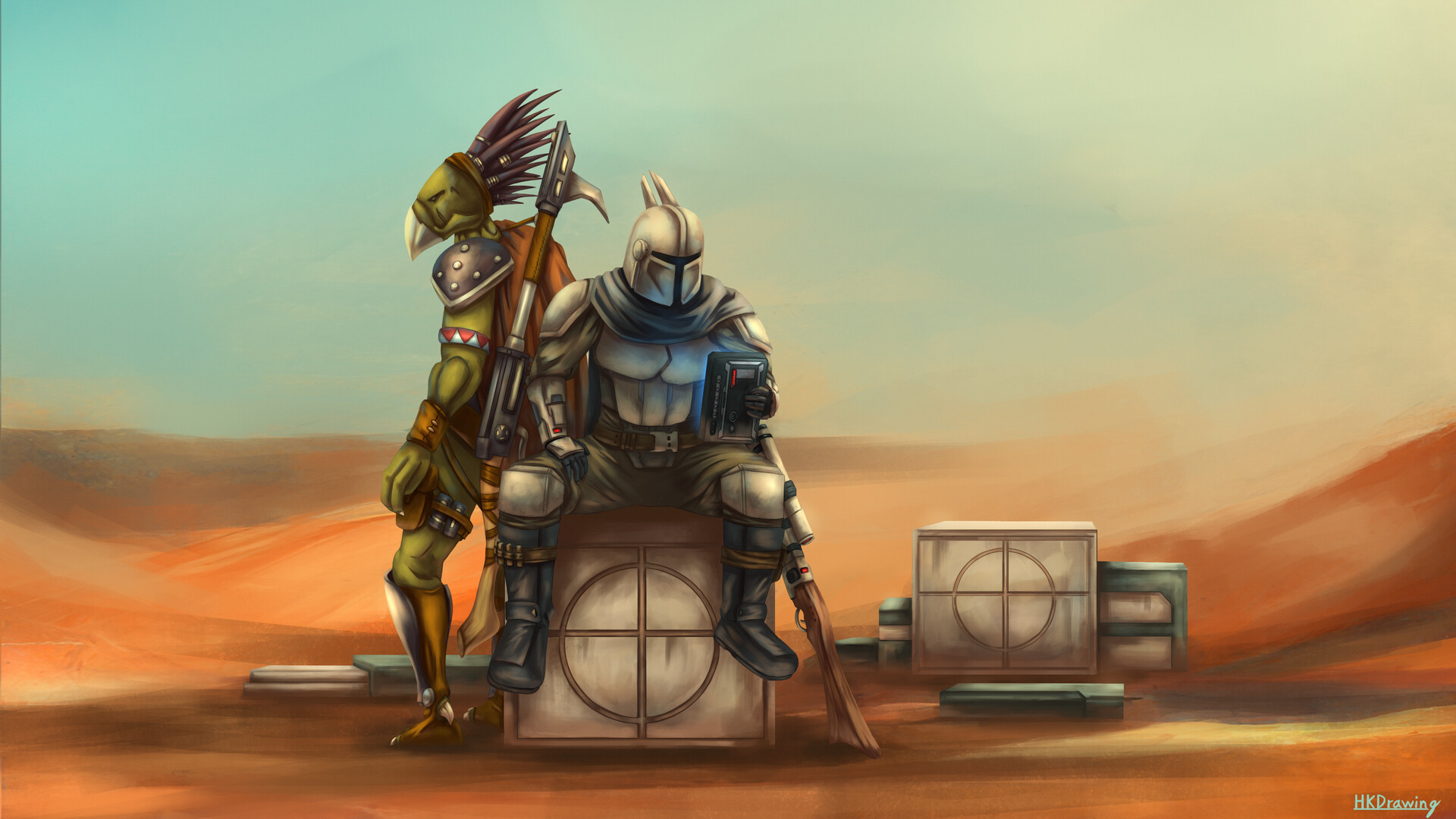 ArtStation - Mandalorian & Kroot