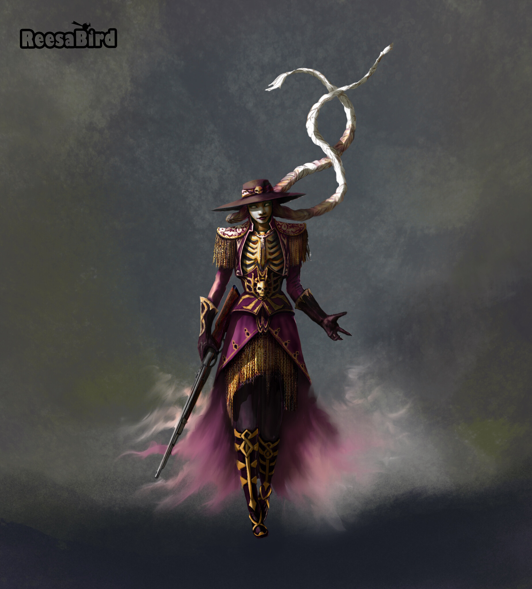 ArtStation - Immortal Gunslinger Necromancer Character