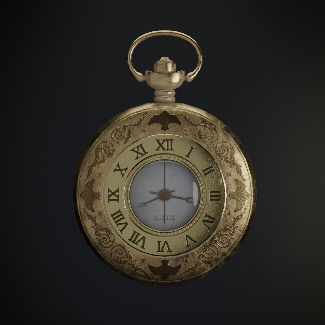 ArtStation - Retro Pocket Watch