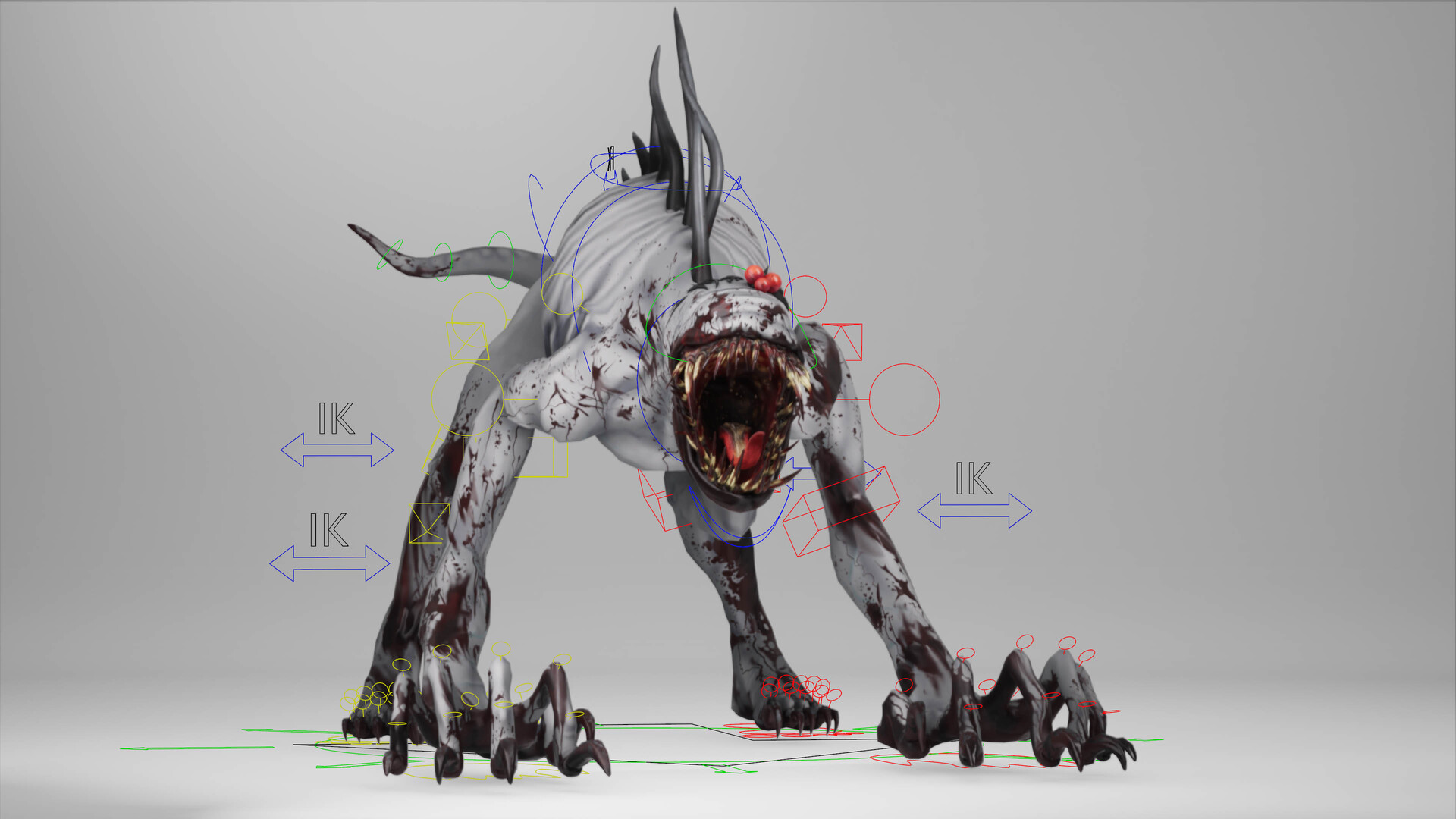 ArtStation - Monster Game-Ready Rig for "Find Emma" (Spring 2022)