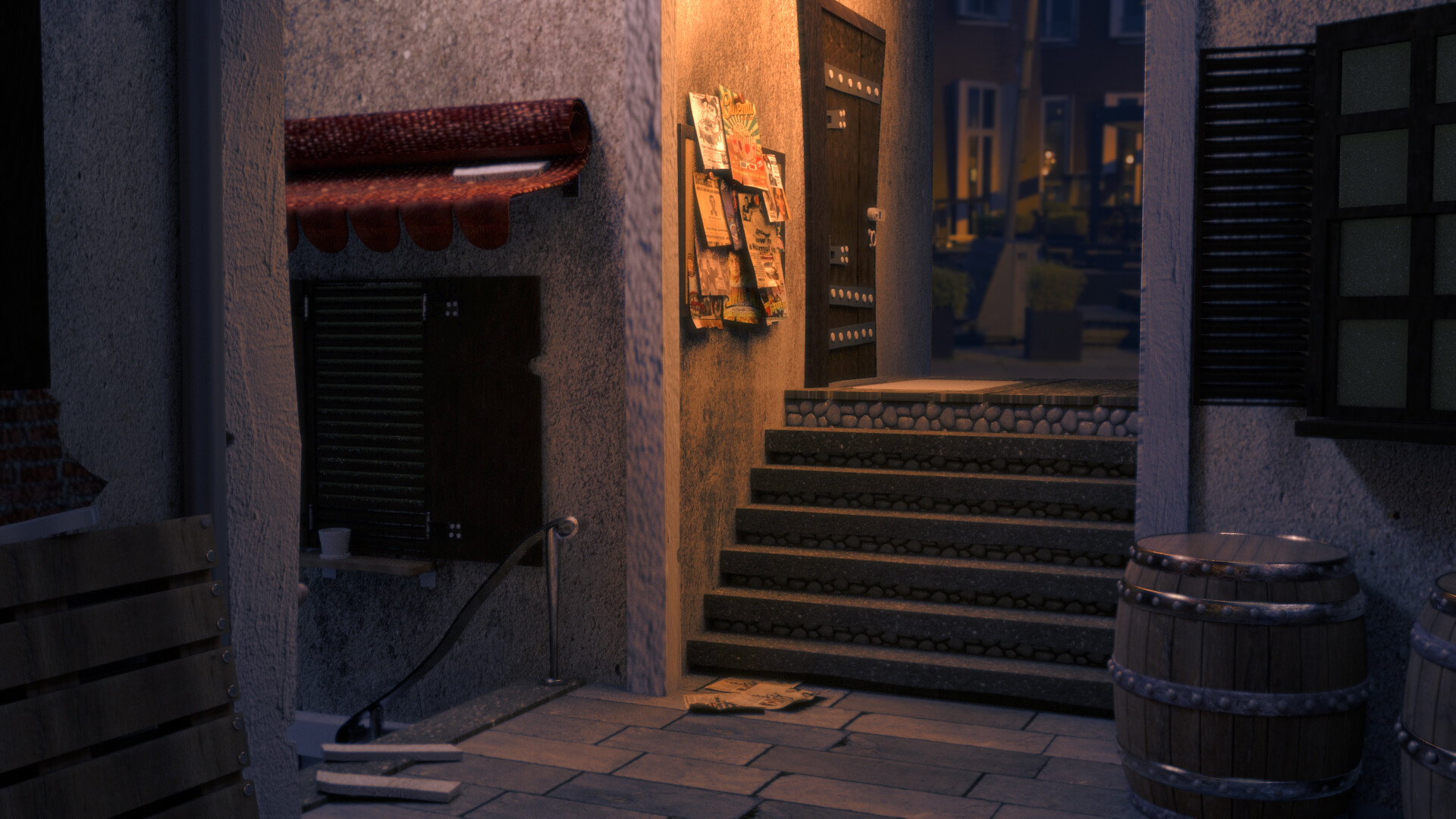 ArtStation - Lighting & Texturing - Alley