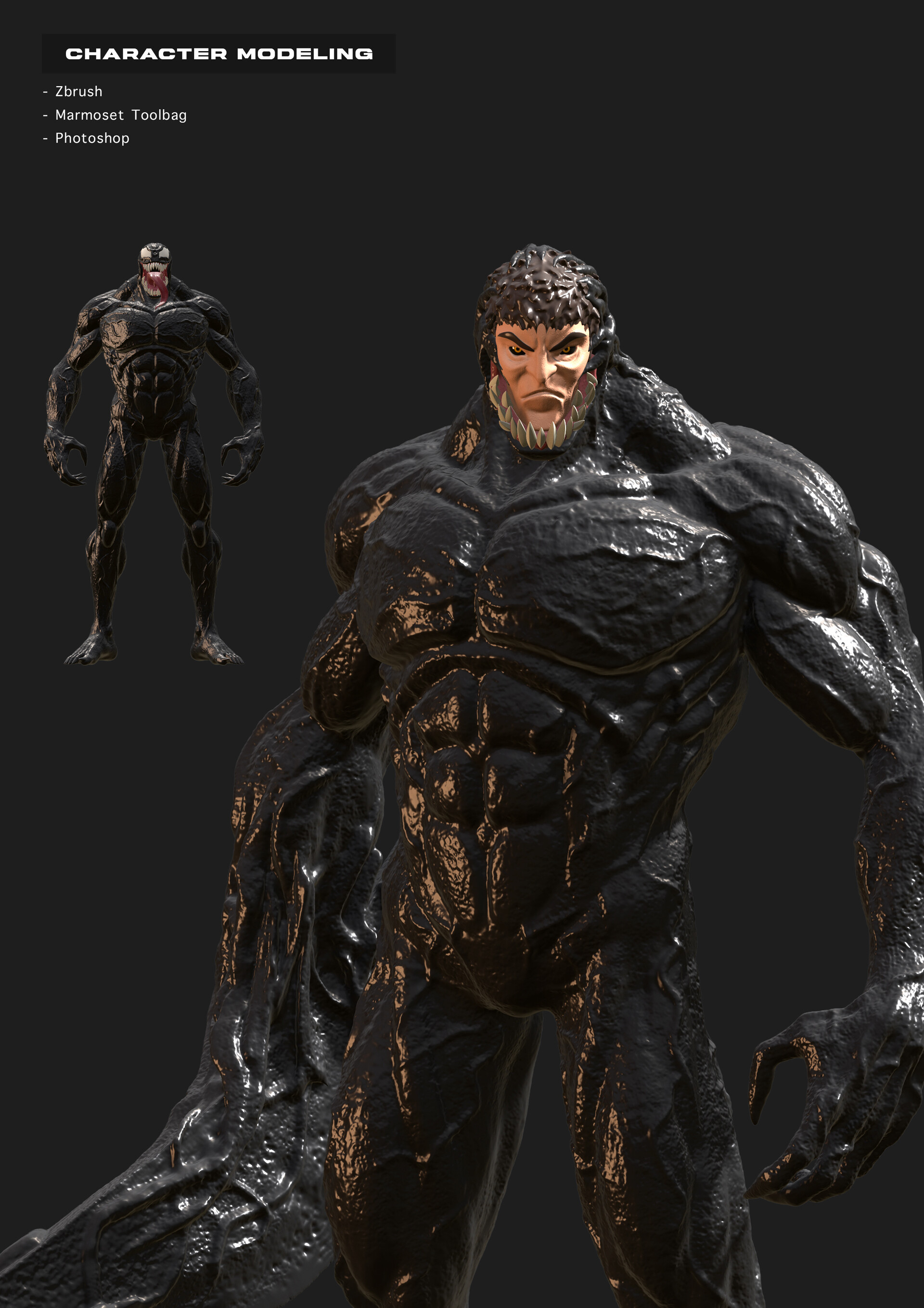 ArtStation - Venom Model Practice