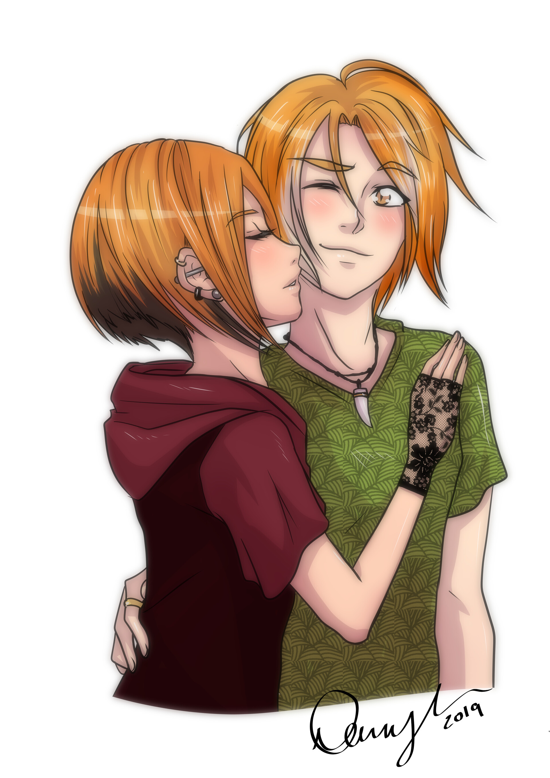 ArtStation - Couple of foxes