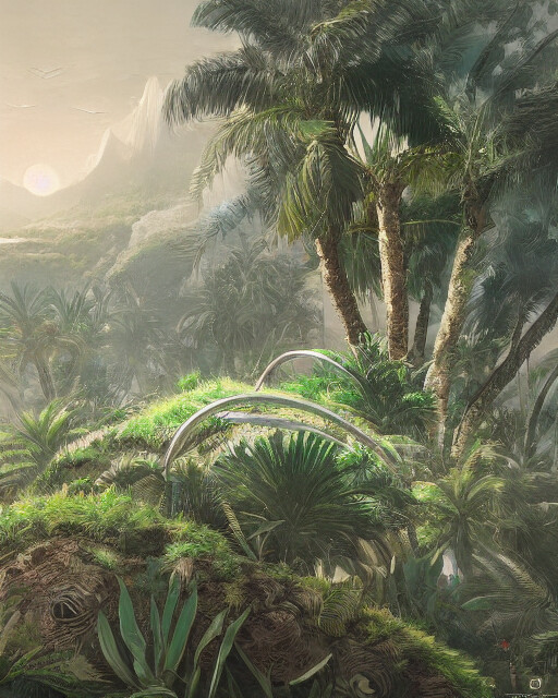 ArtStation - Green Oasis on Mars
