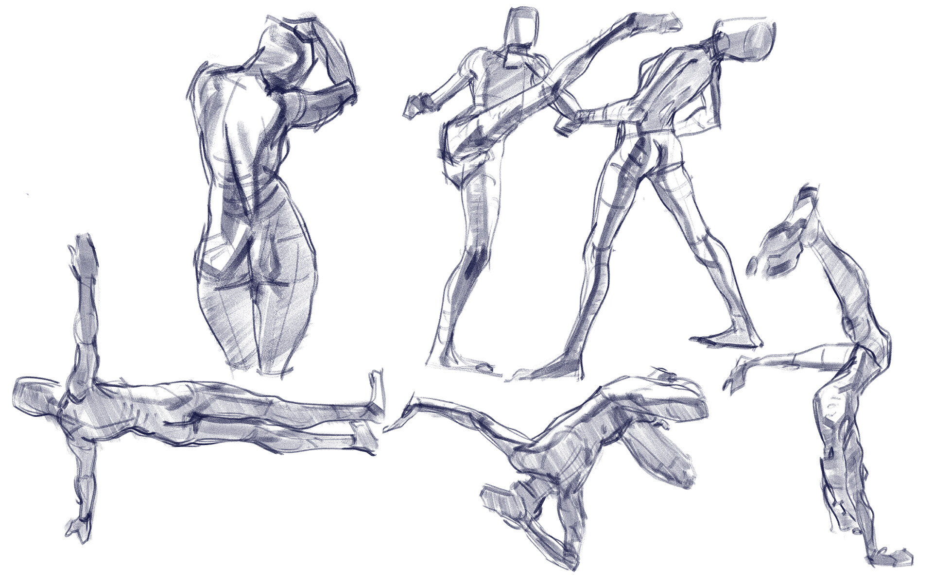 ArtStation - pose practicing