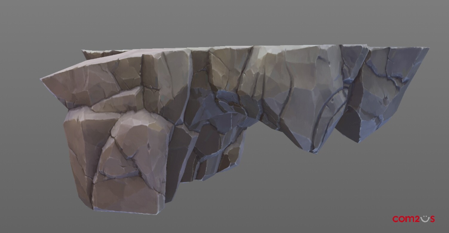 ArtStation - Stylized cliff