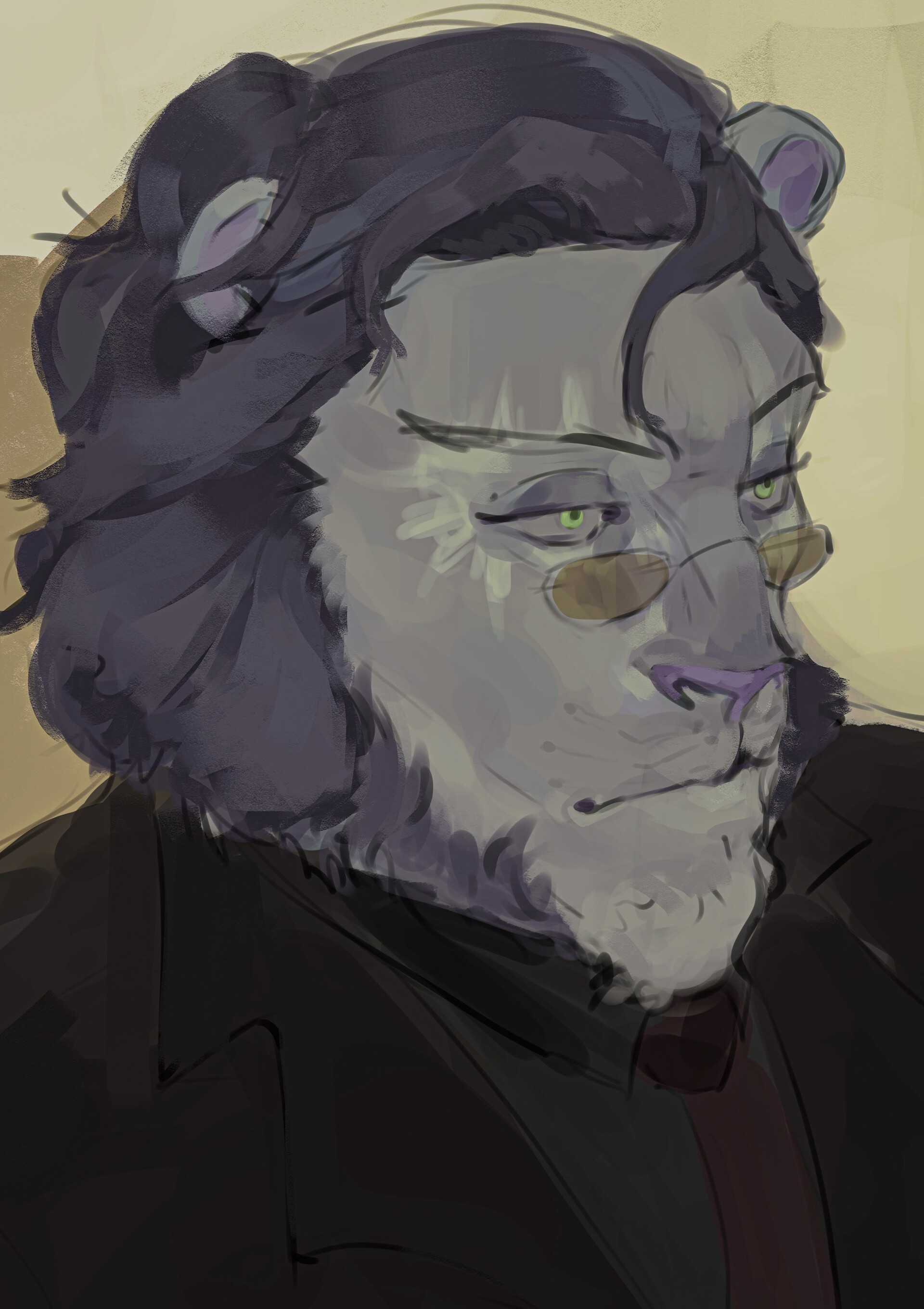 ArtStation - Lion in Beastars, unfinished CSP