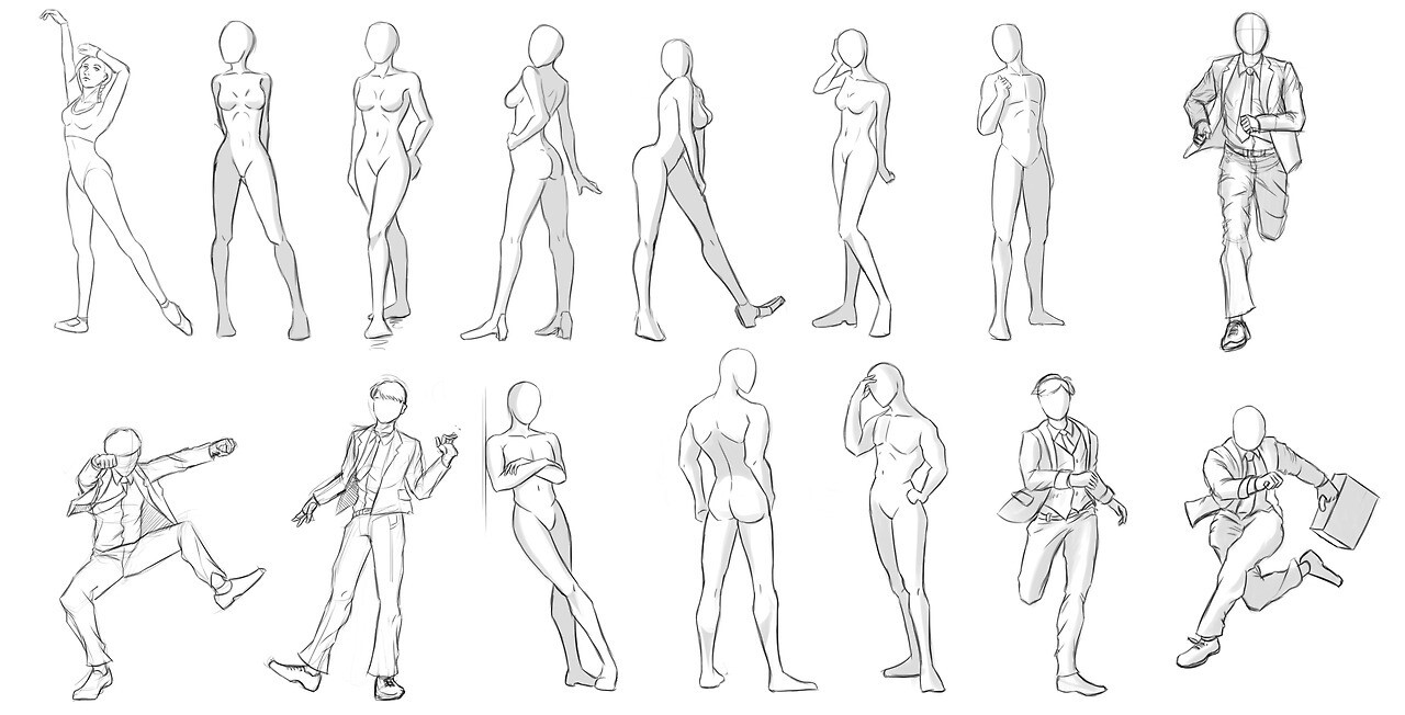 ArtStation - pose study