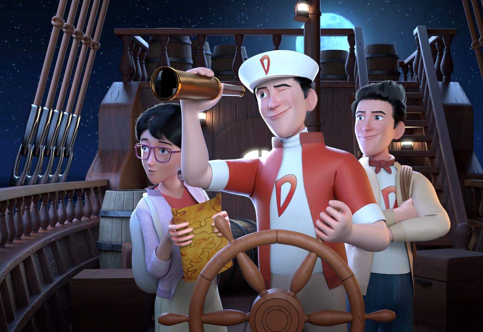 ArtStation - Commercial TV ad Dano Captain's characters and props Model