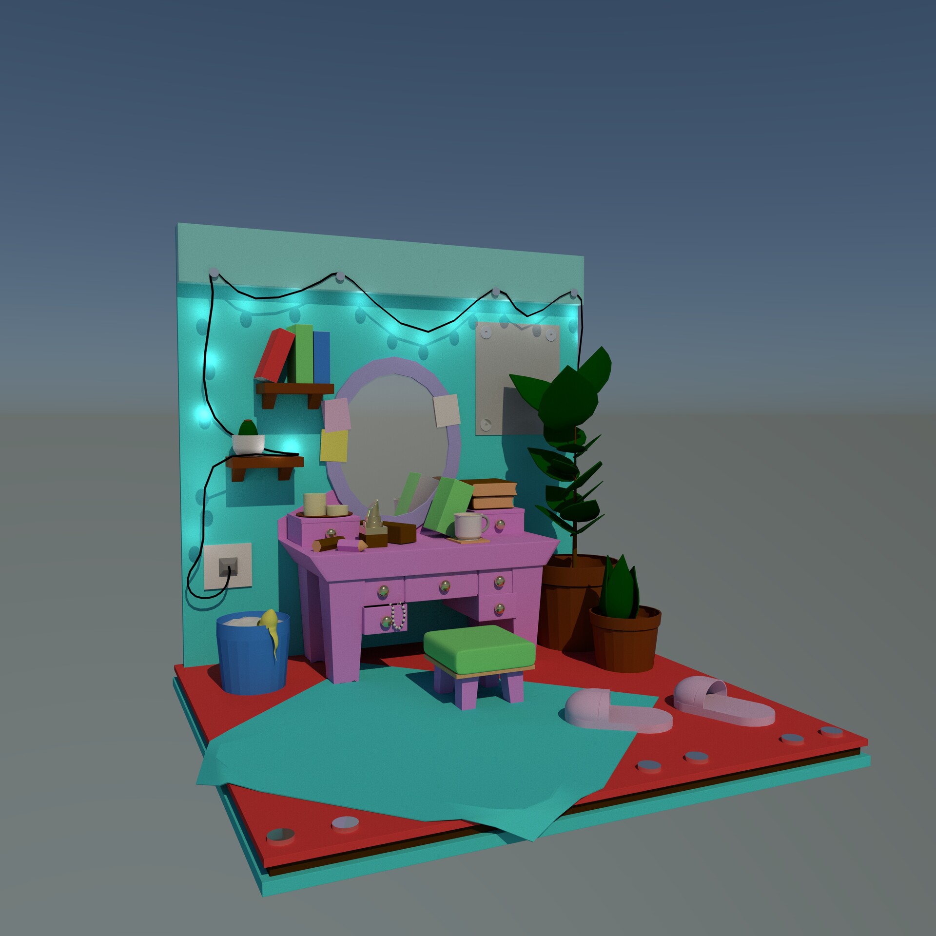 ArtStation - Interior Design in Maya