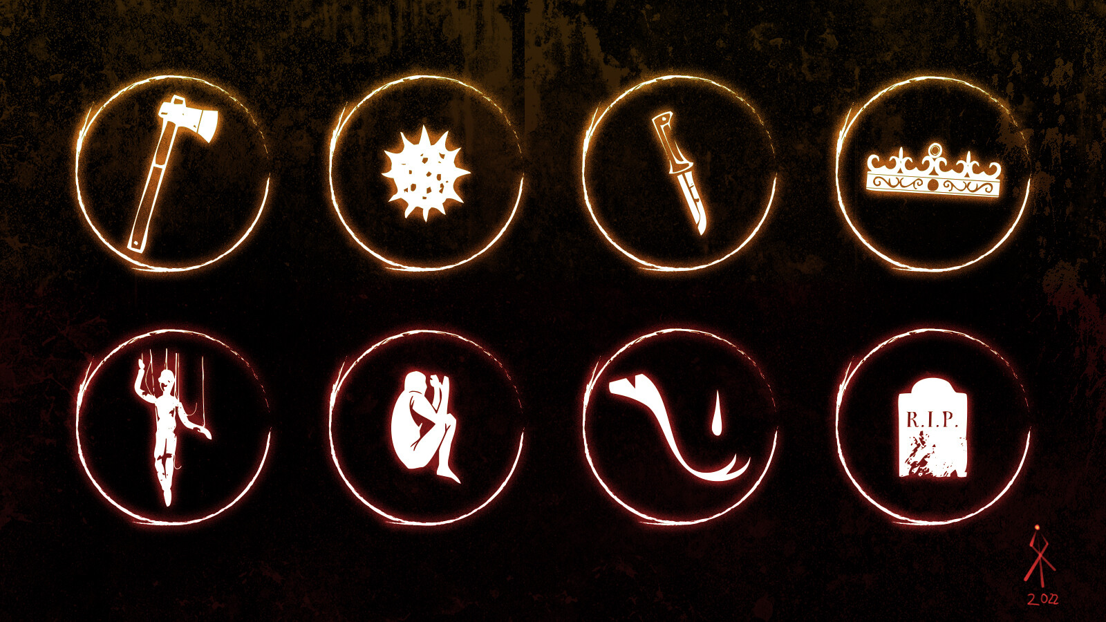 ArtStation - Song icons for a heavy metal album