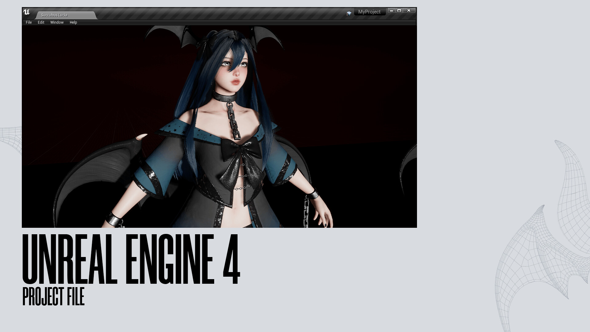 Ida Faber - Succubus Lucia - Game Ready