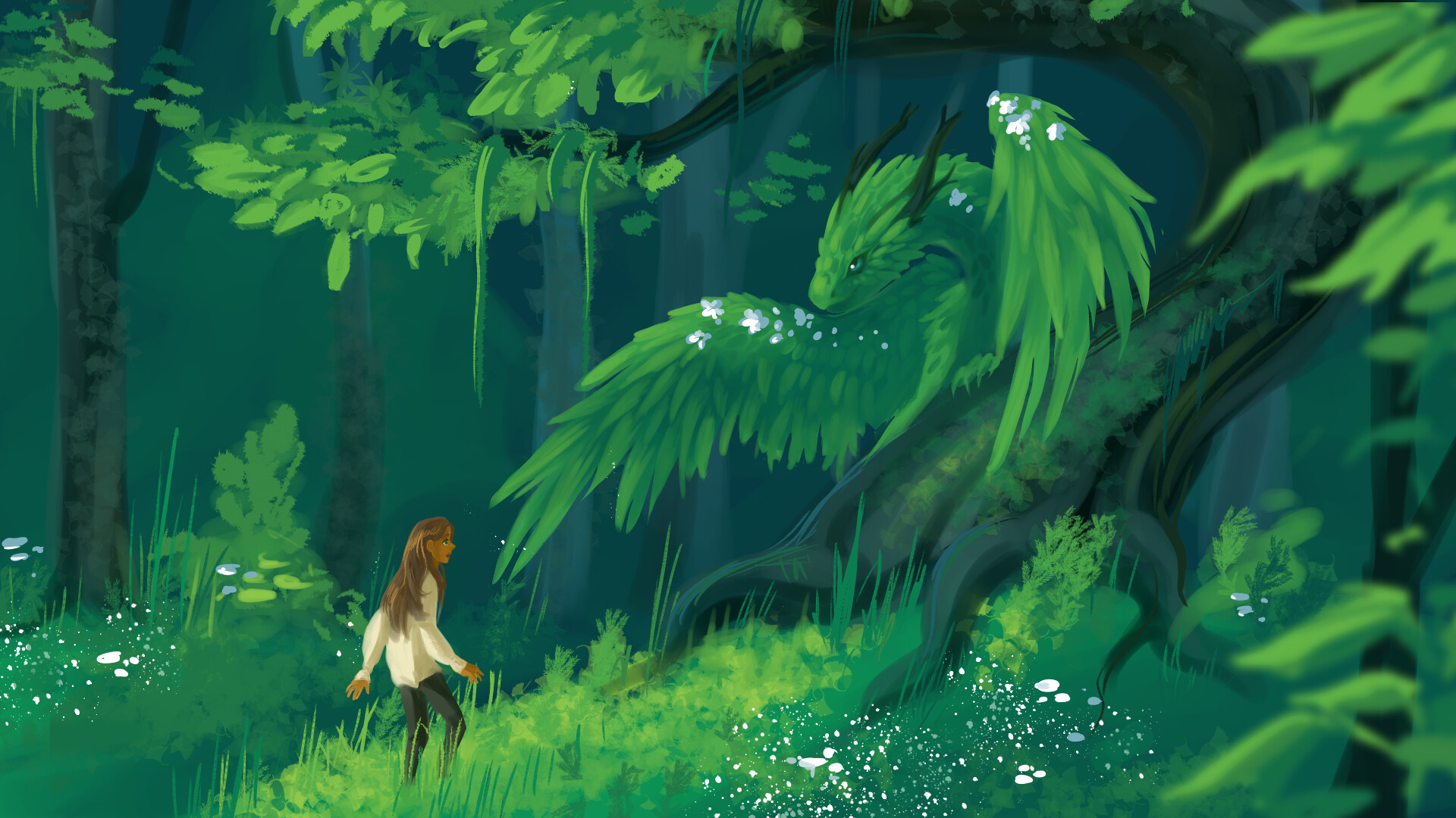 ArtStation - The forest dragon