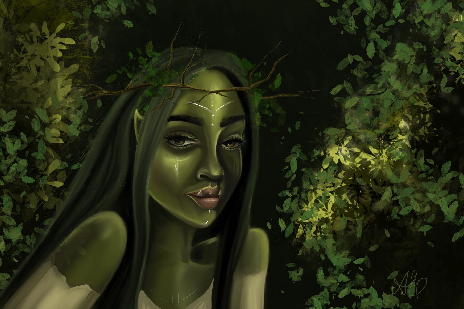 ArtStation - Half ork Druid