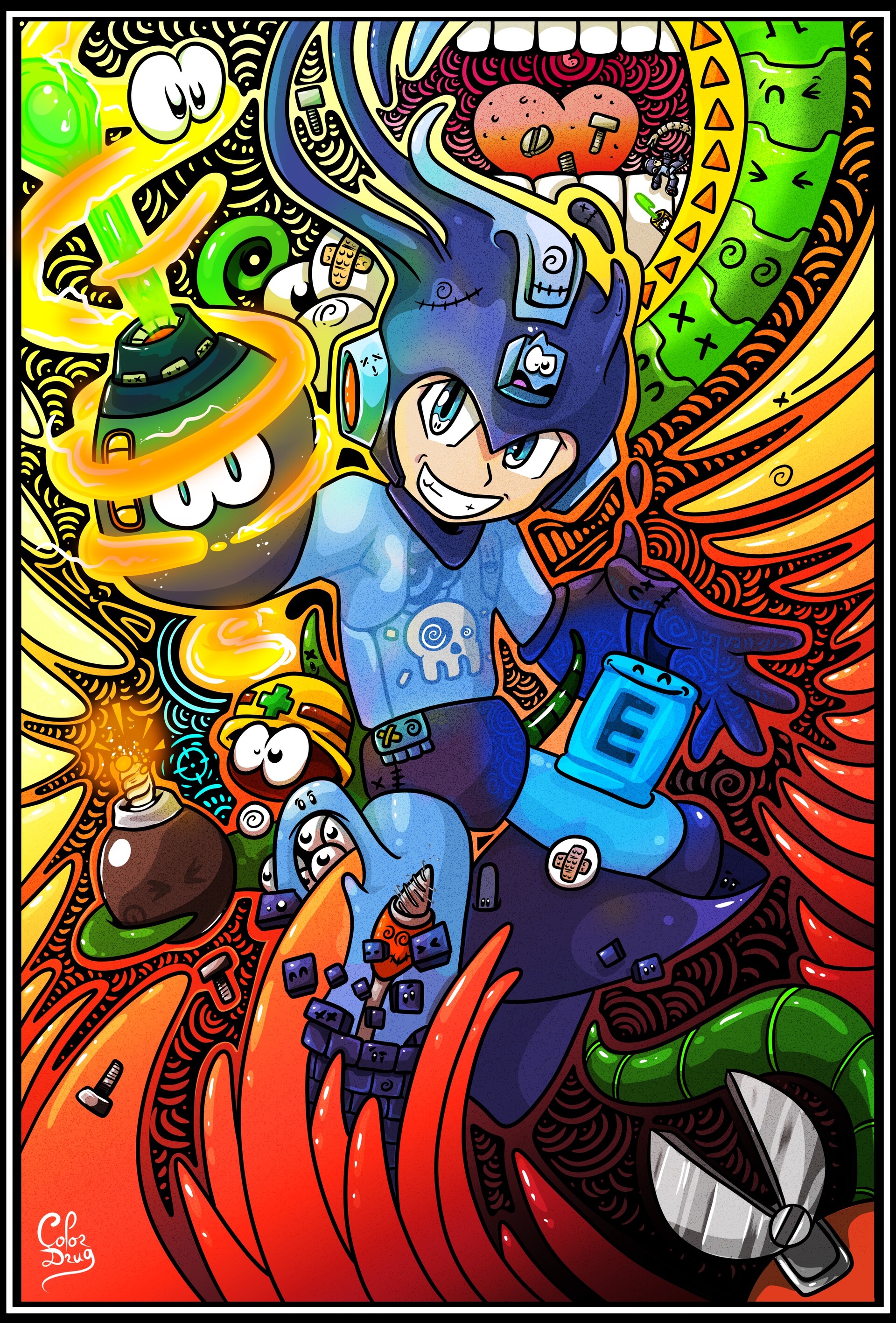 ArtStation - Megaman by Michaël LImas