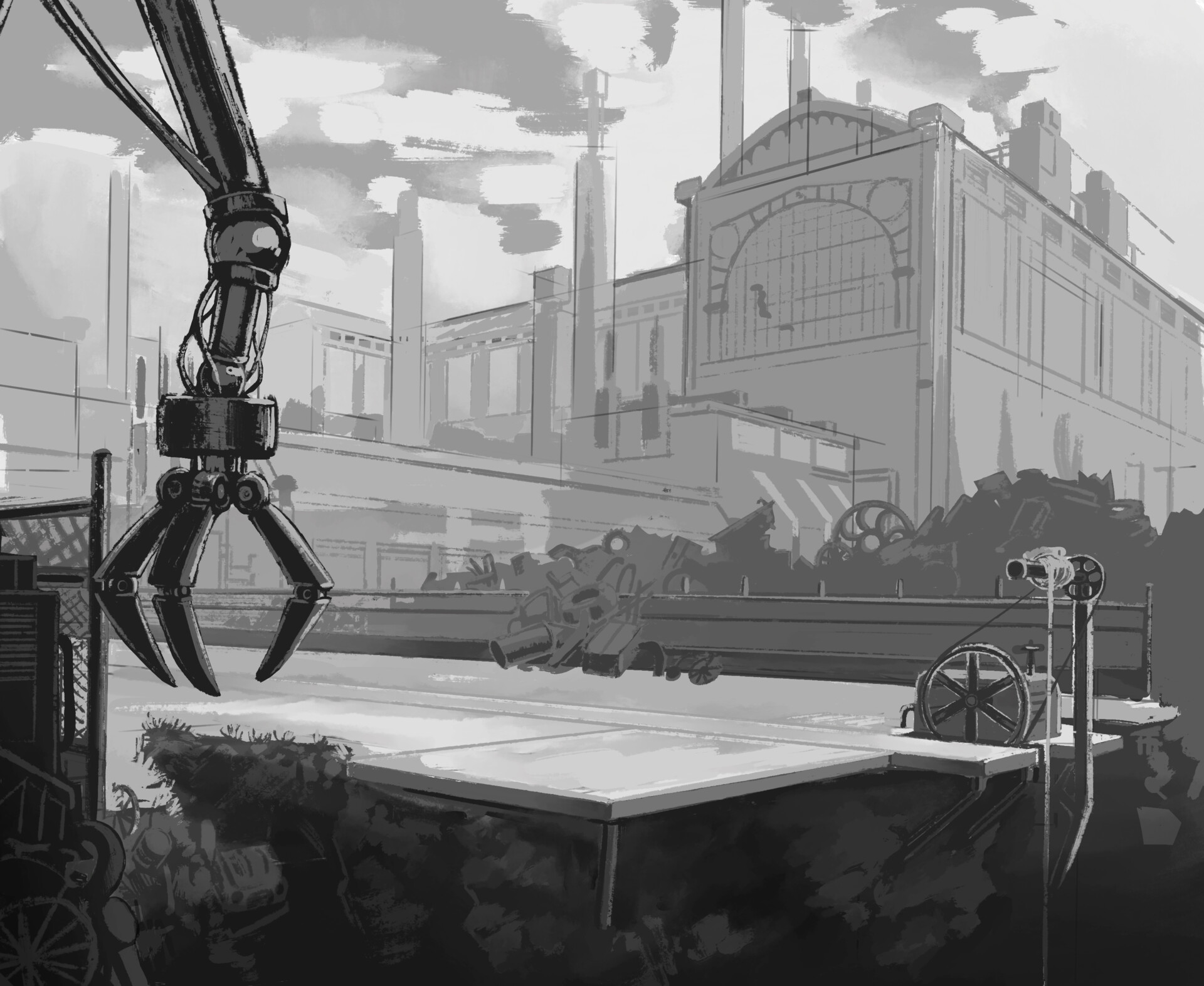 ArtStation - Factory Concept Art