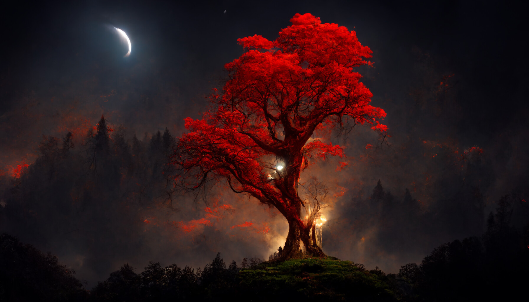 ArtStation - Battle Map | The Ember Grove [80 x 100]