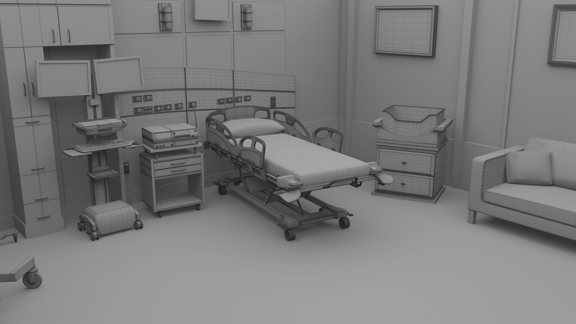 ArtStation - 3D Hospital