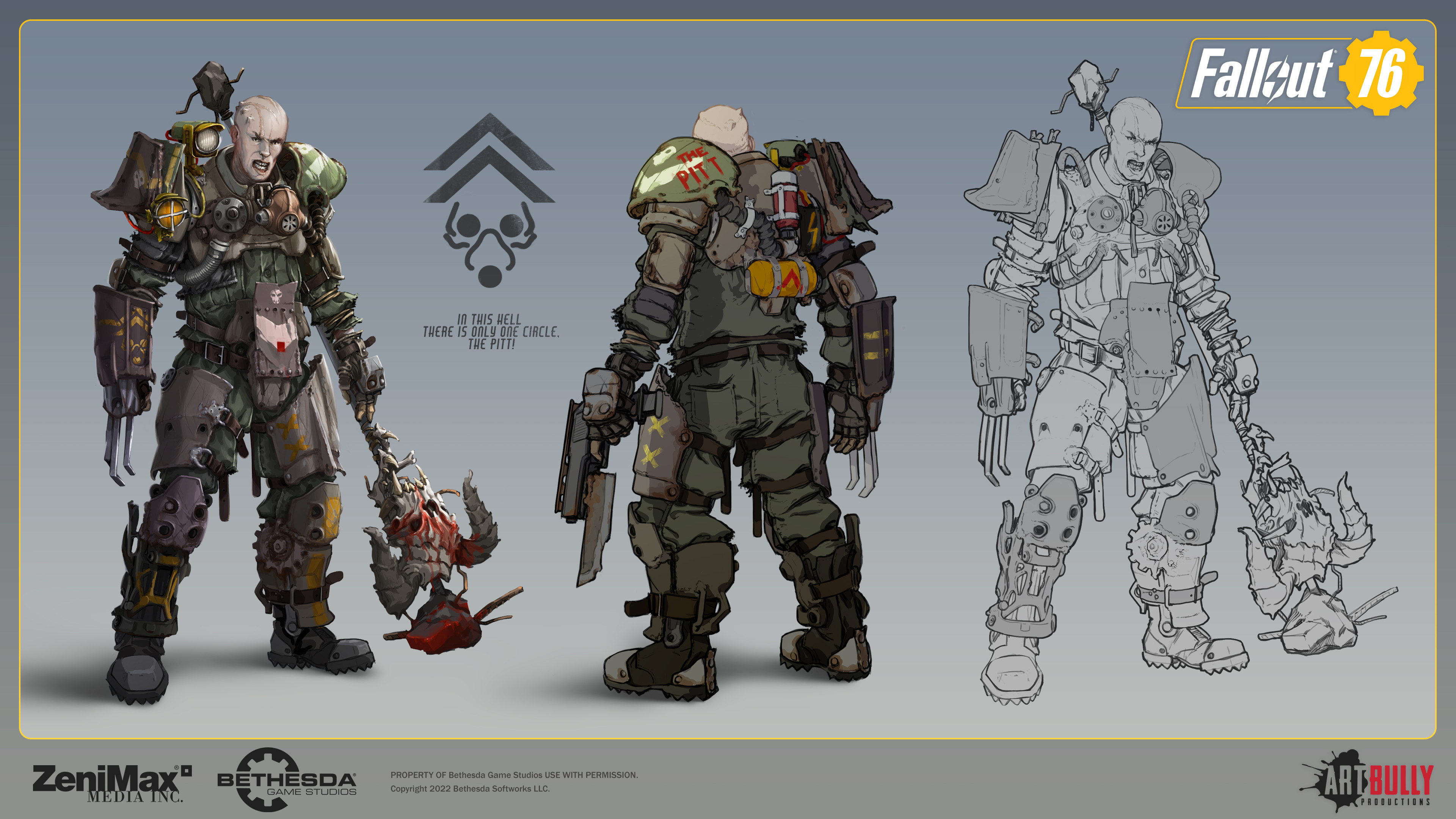 Art Bully Productions - Fallout 76 - Concept Art - Characters 01