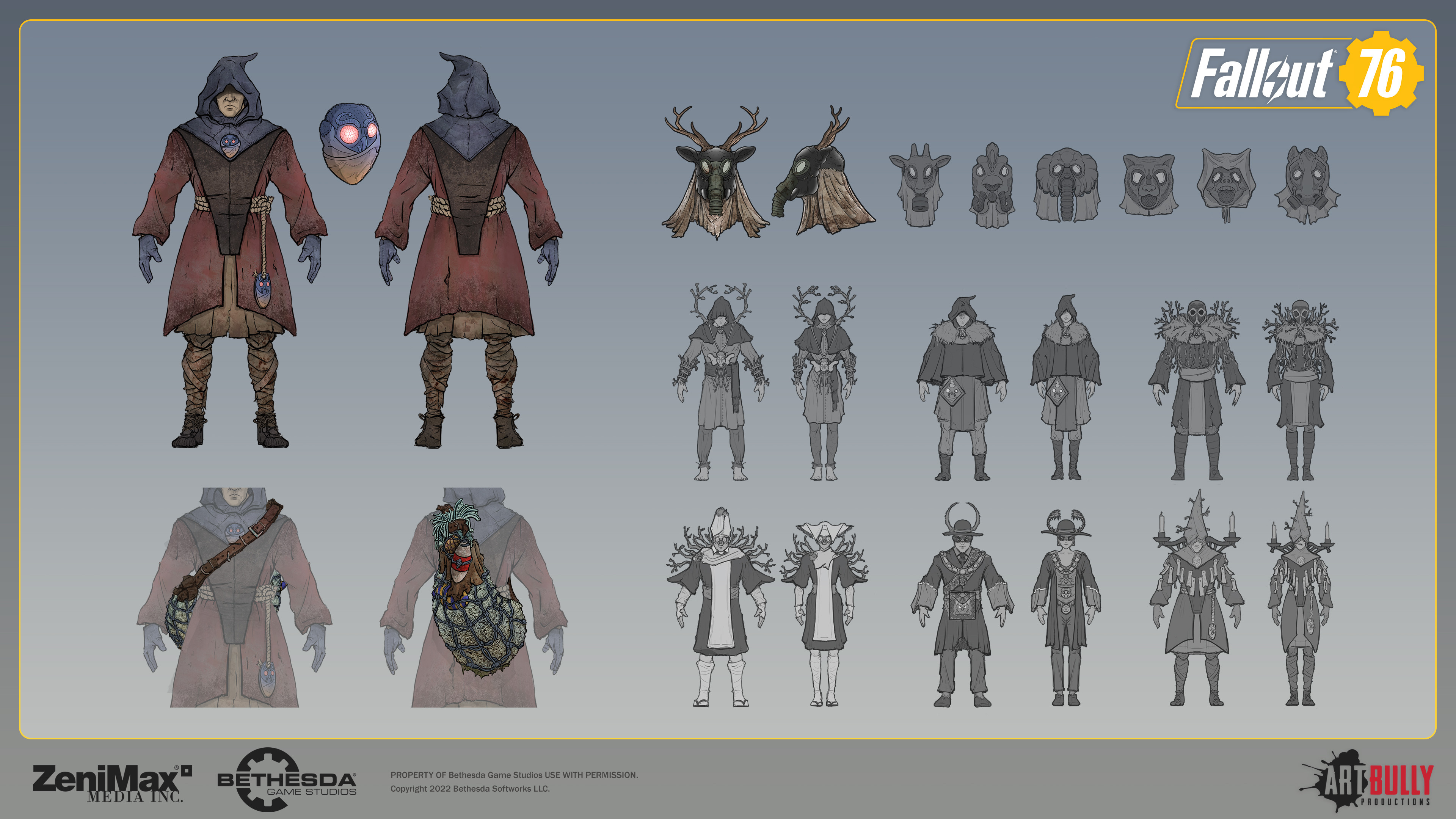 Art Bully Productions - Fallout 76 - Concept Art - Characters 01