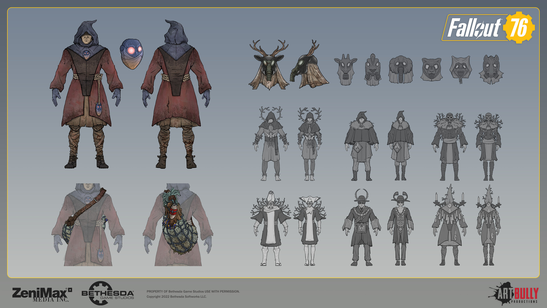 Art Bully Productions - Fallout 76 - Concept Art - Characters 01