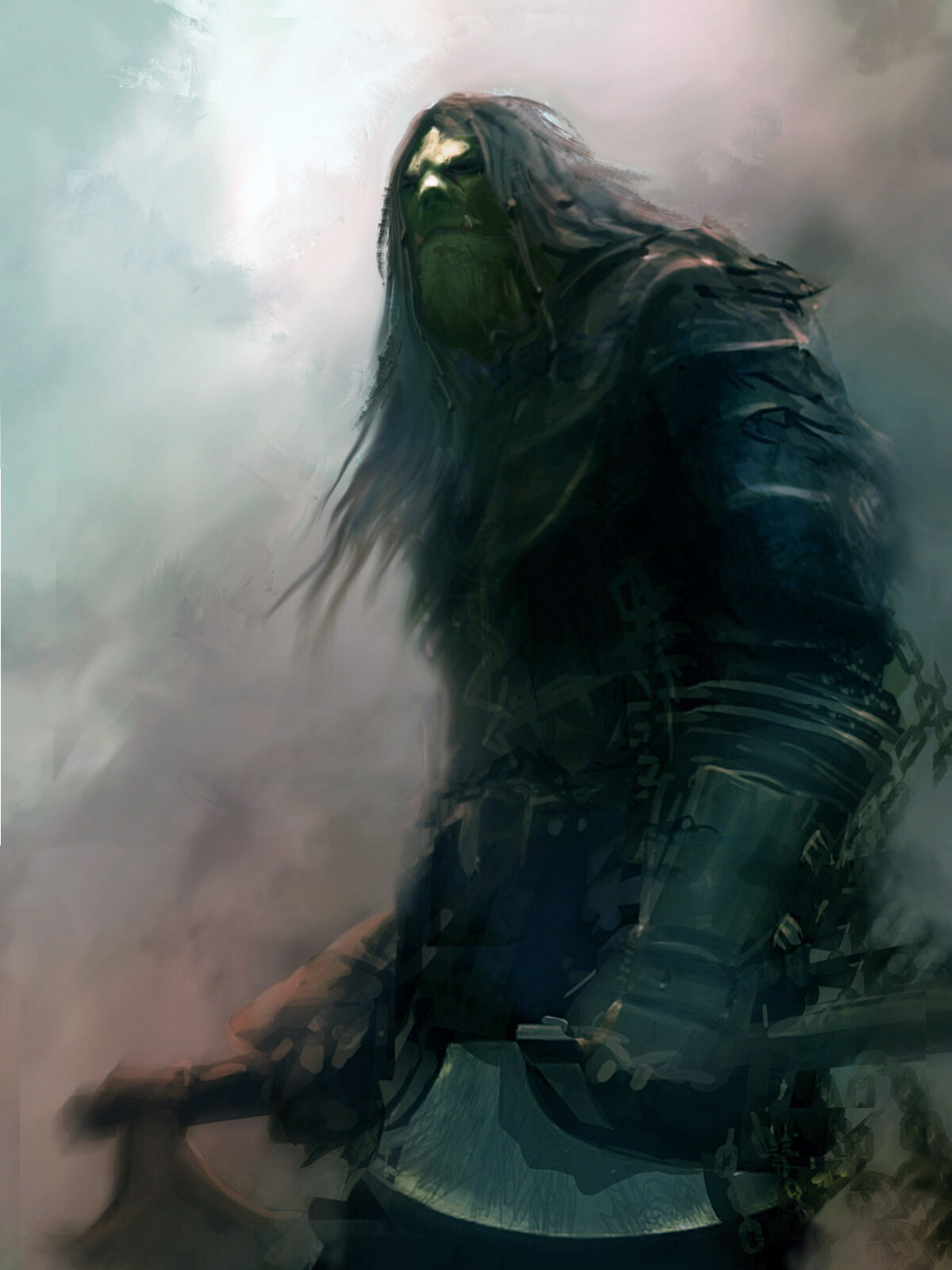 Orc Raider at the Docks of Deepshore by Matt Forsyth : r/ImaginaryOrcs