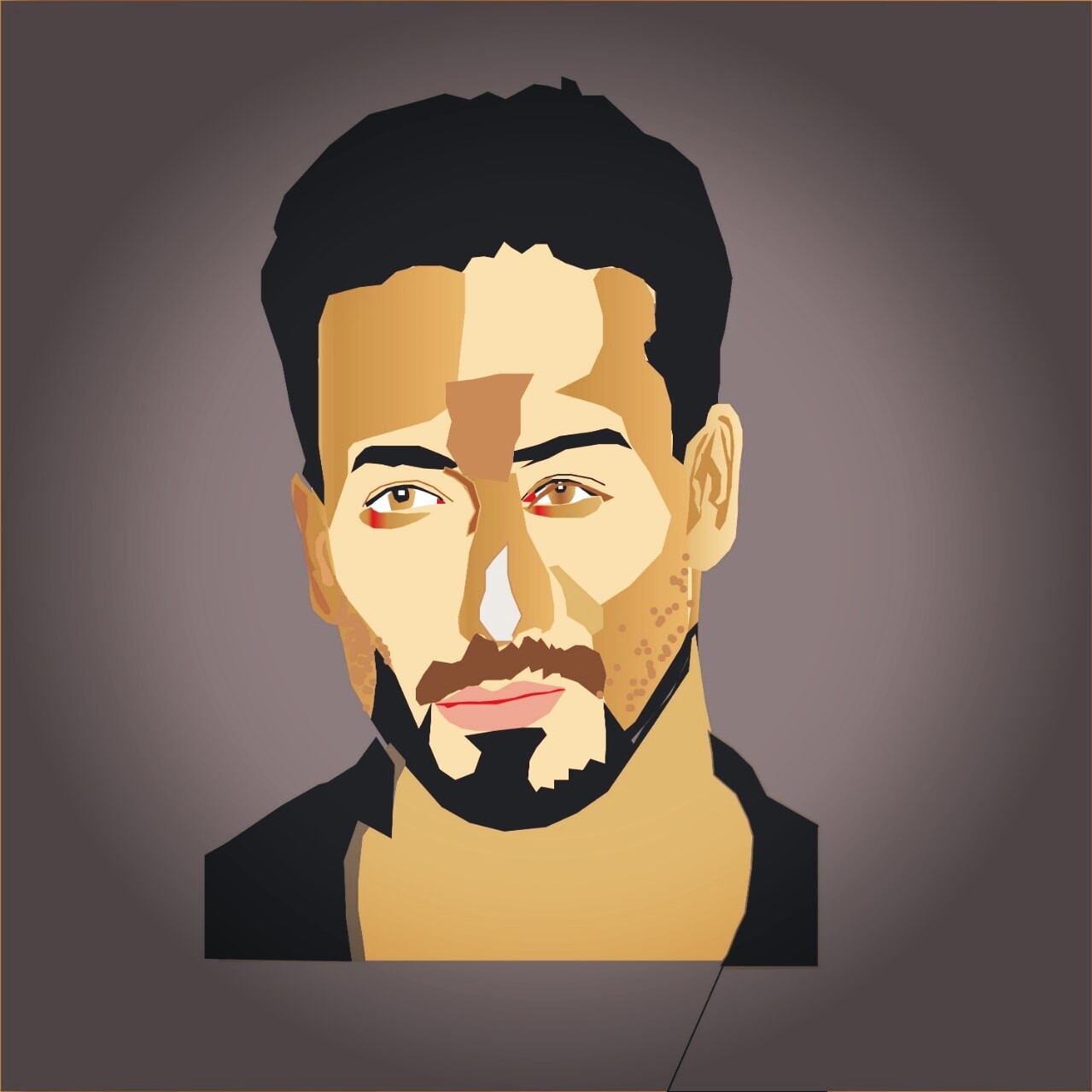 ArtStation - Tiger Shroff vector illustration