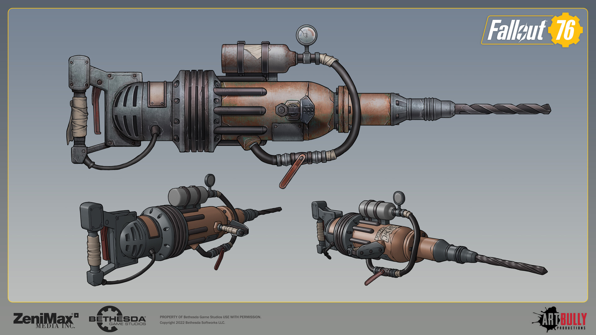 Art Bully Productions - Fallout 76 - Concept Art - Weapons 01