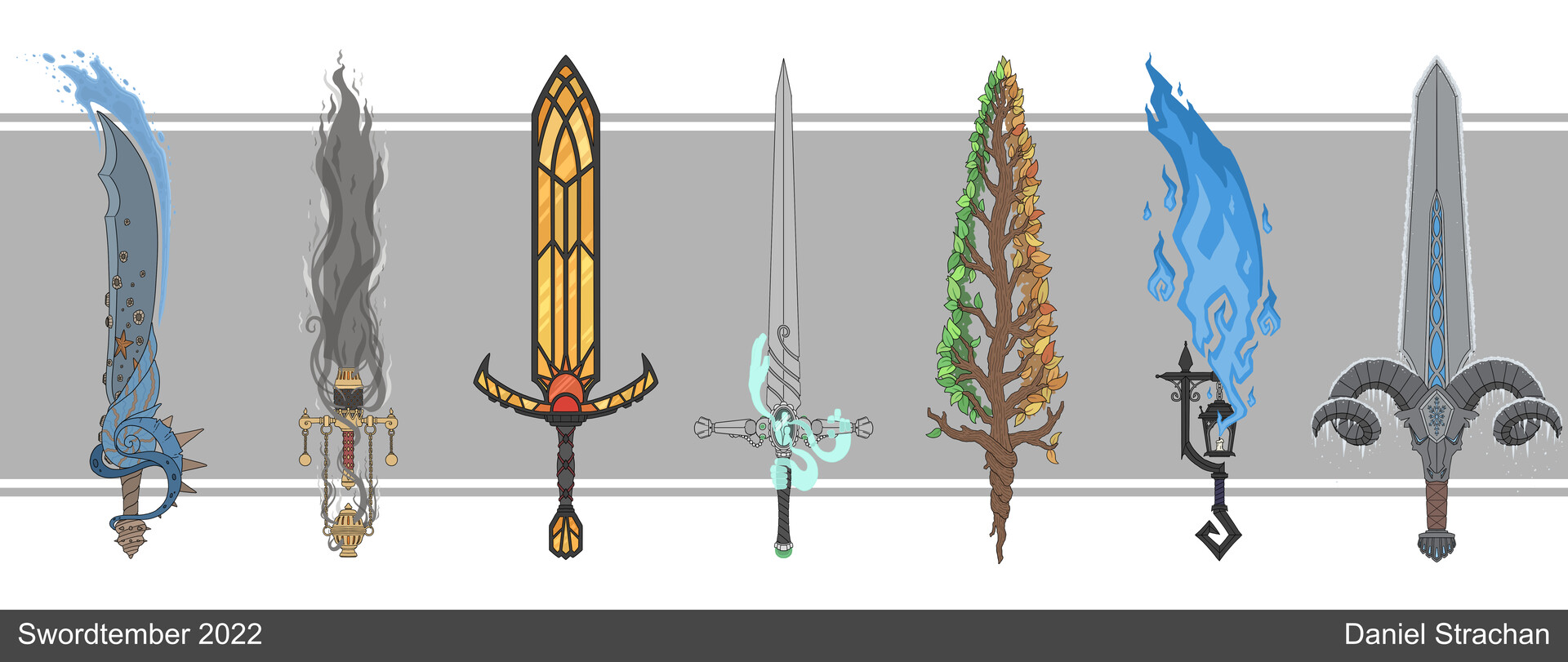 Daniel Strachan - Swordtember 2022 - A Month of Sword Designs