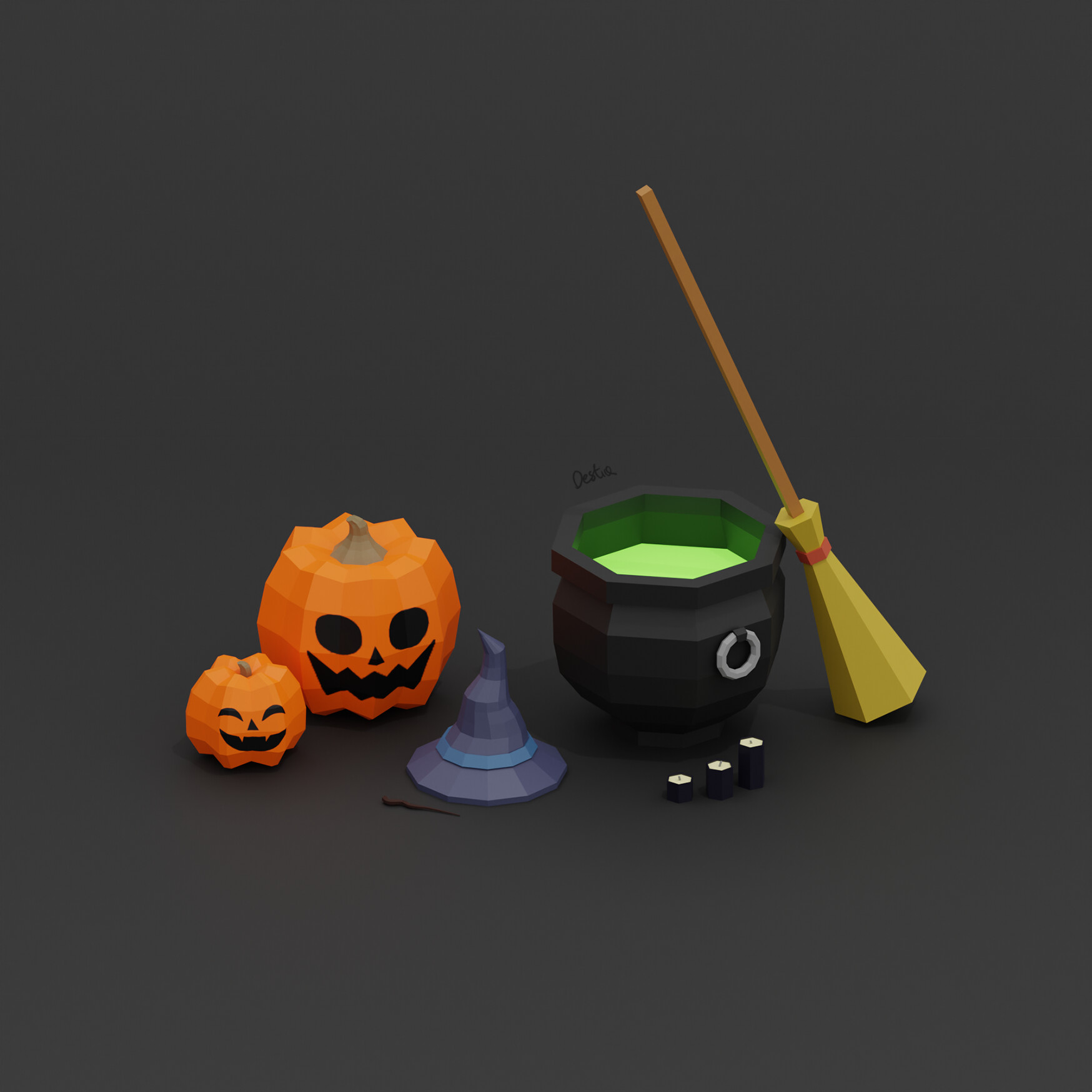 ArtStation - 3D Halloween Props Part 1