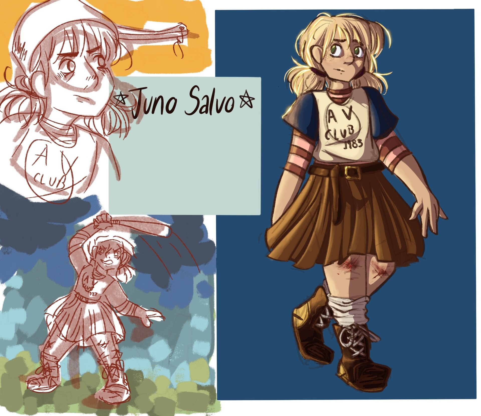 ArtStation - New Character Design - Character One - Juno Salvo
