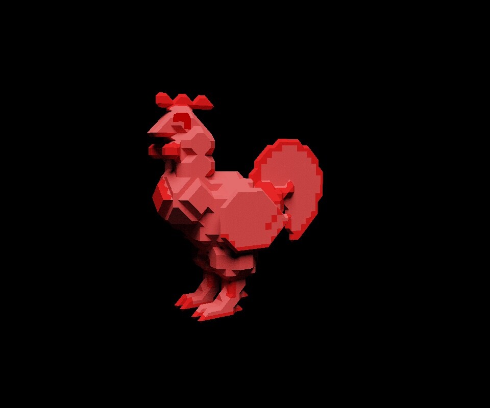 ArtStation - Voxel creatures