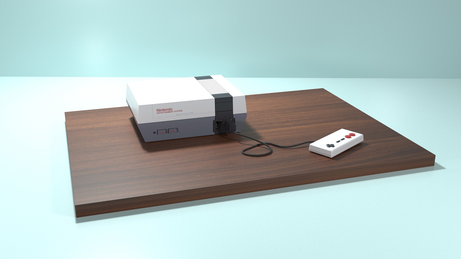 ArtStation - 3D Model - Nintendo Entertainment System