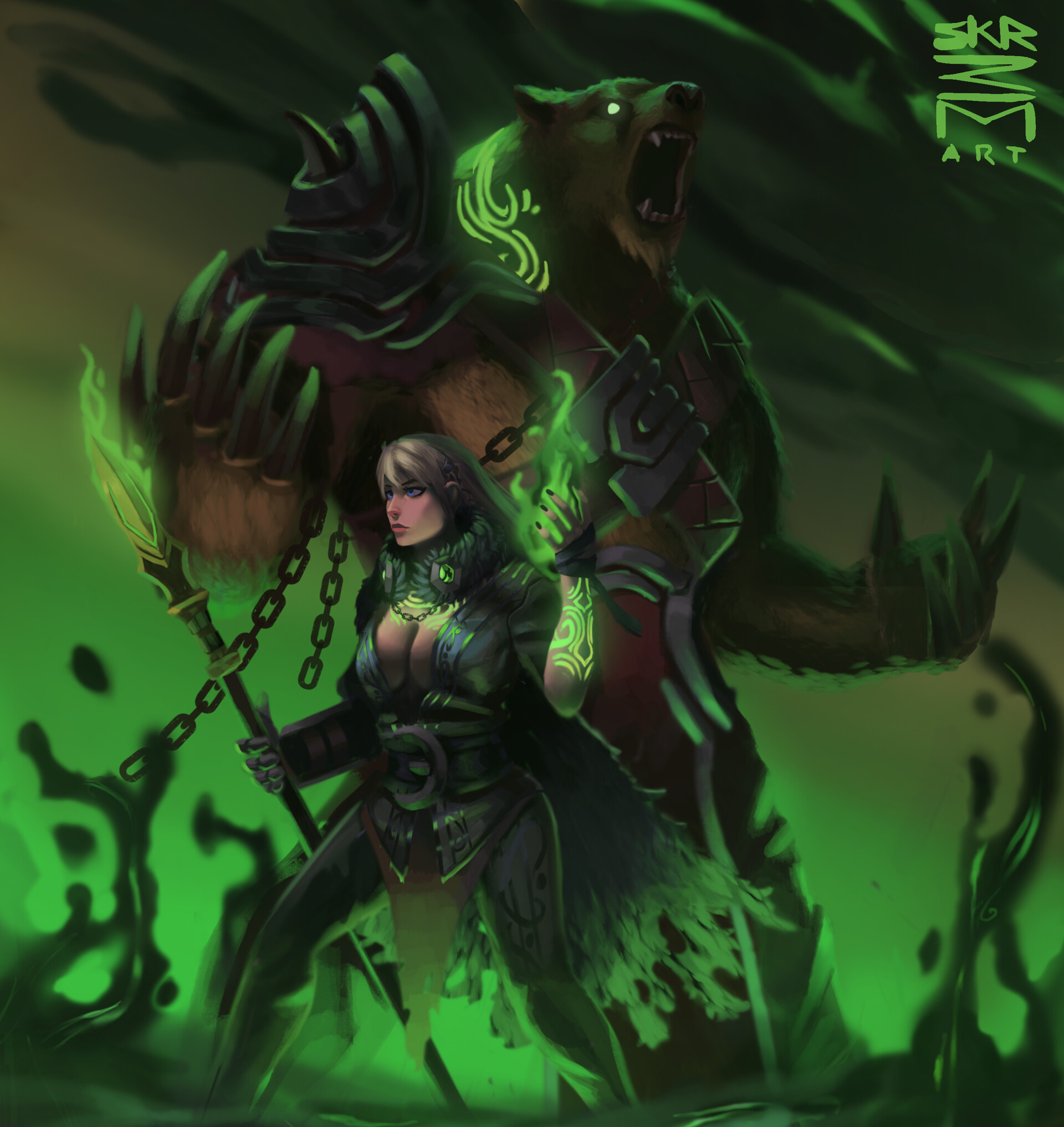 ArtStation - BARBARIAN WARLOCK