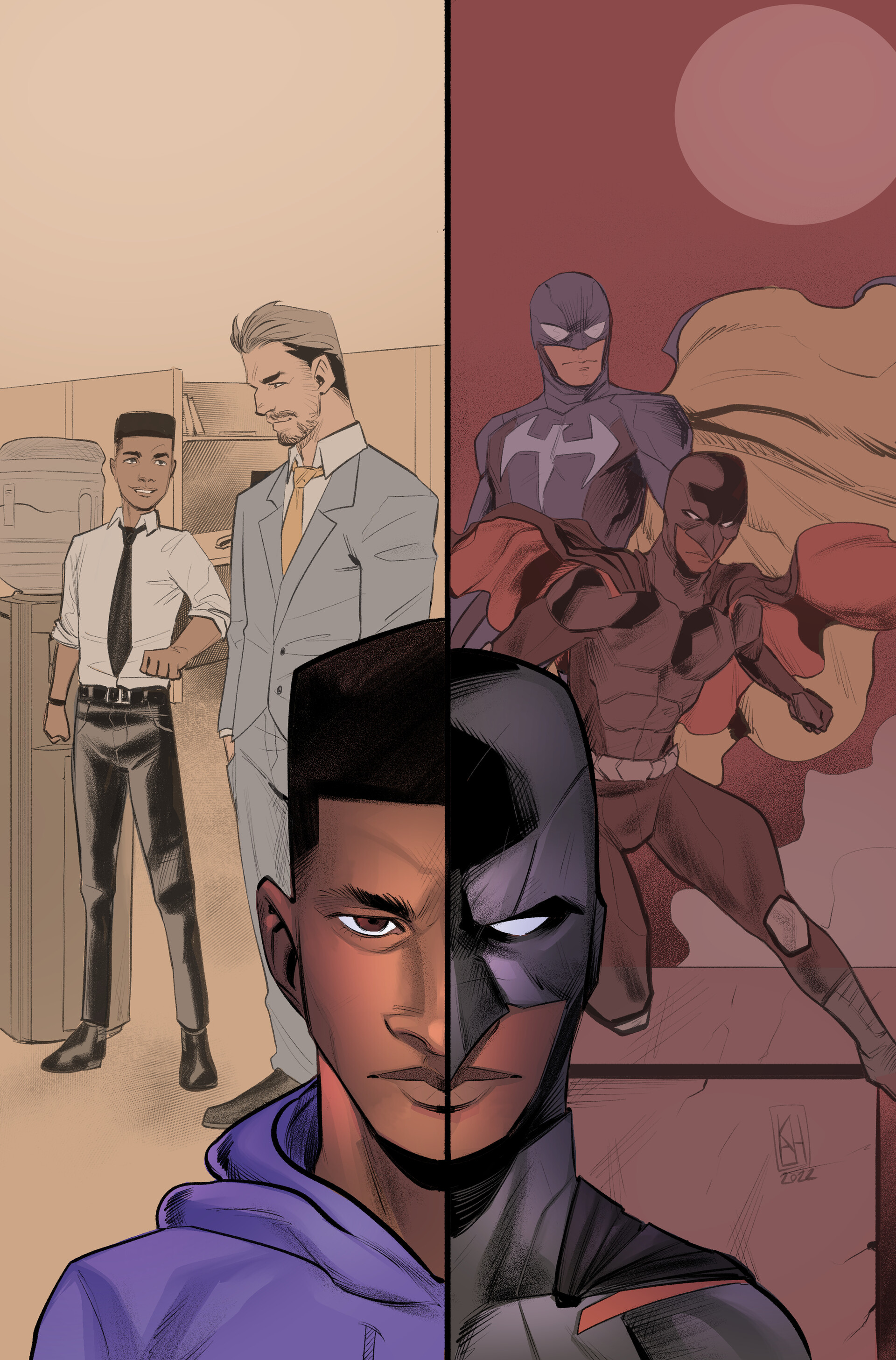 ArtStation - Superhero comic covers