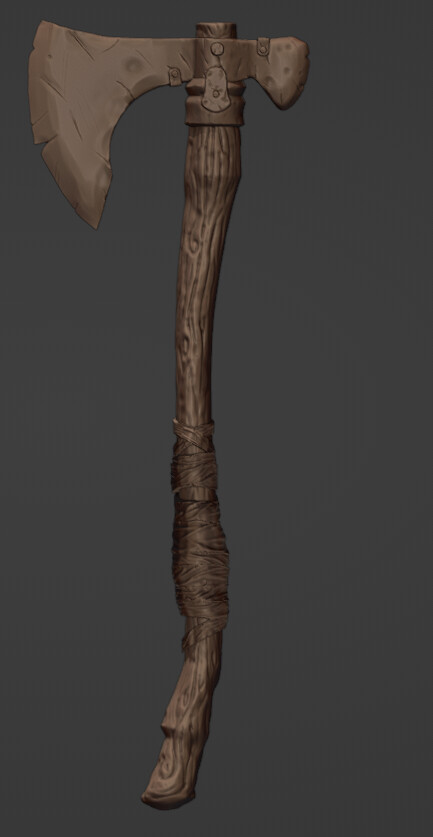 ArtStation - Axe process
