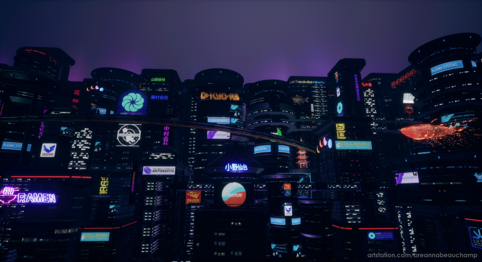 ArtStation - Neo-Tokyo City Environment