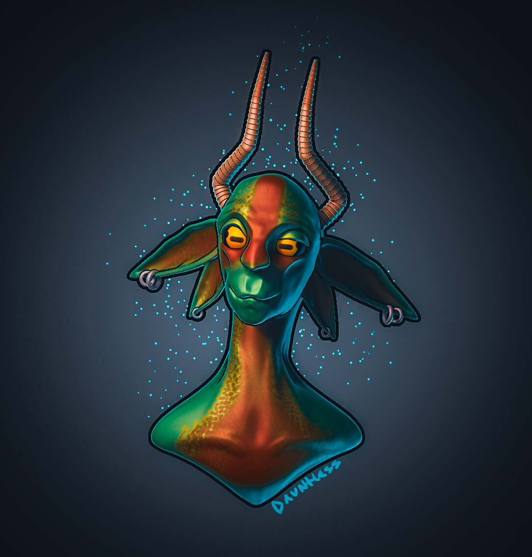 ArtStation - Alien Concept Bust