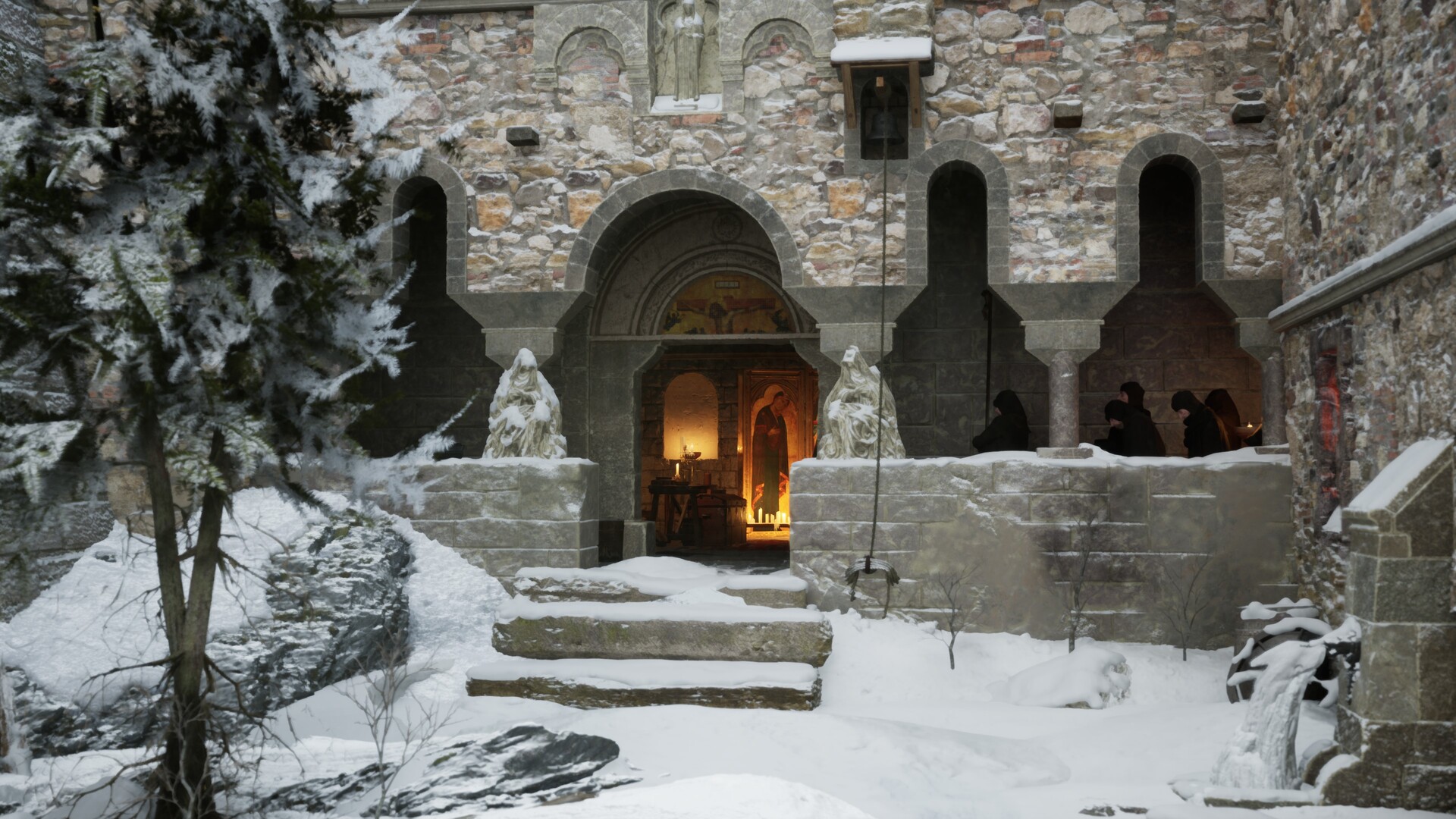 Davis Smith - Snowy Monastery Recreated in UE5