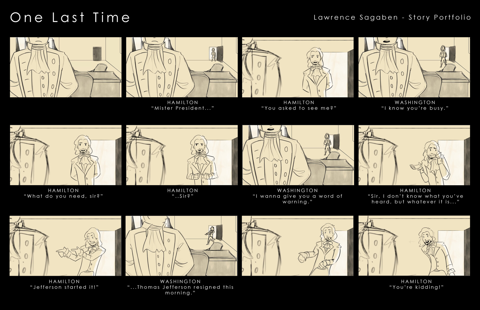 ArtStation - One Last Time - Hamilton Storyboards + Animatic